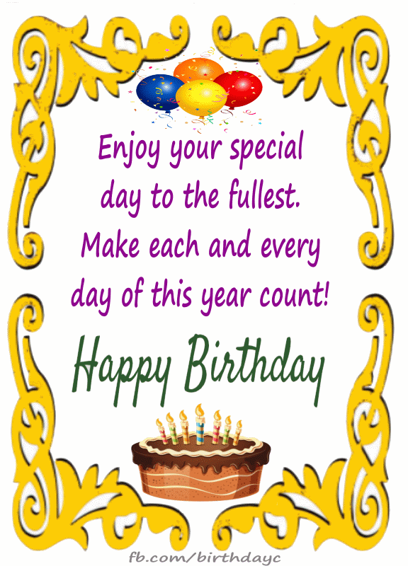 Happy Birthday Wishes Card, Gif - Happy Birthday - HBDAY.ART