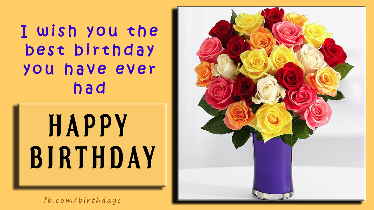 Flowers And Happy Birthday Greeting Cards - HBDAY.ART