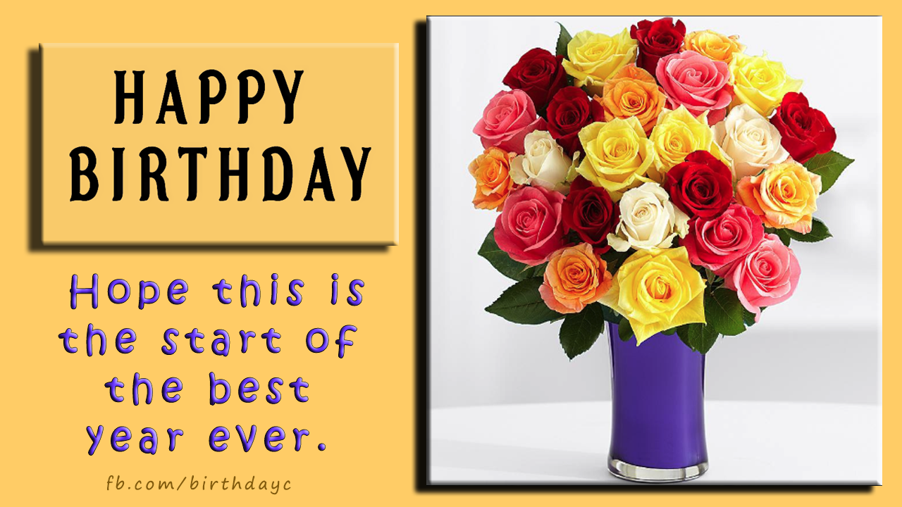 Flowers And Happy Birthday Greeting Cards - HBDAY.ART