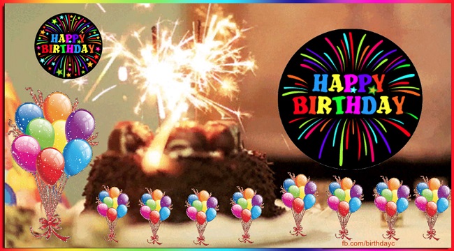 Happy Birthday Card, balloons - HBDAY.ART