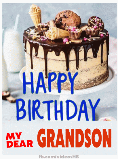 Happy Birthday GRANDSON Gif - HBDAY.ART