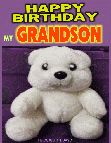 Happy Birthday GRANDSON Gif - HBDAY.ART
