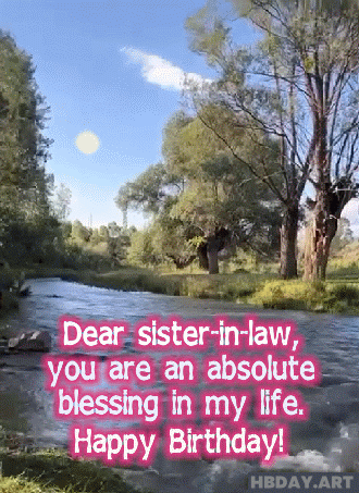 Birthday Wishes for Sister-in-Law, images - HBDAY.ART